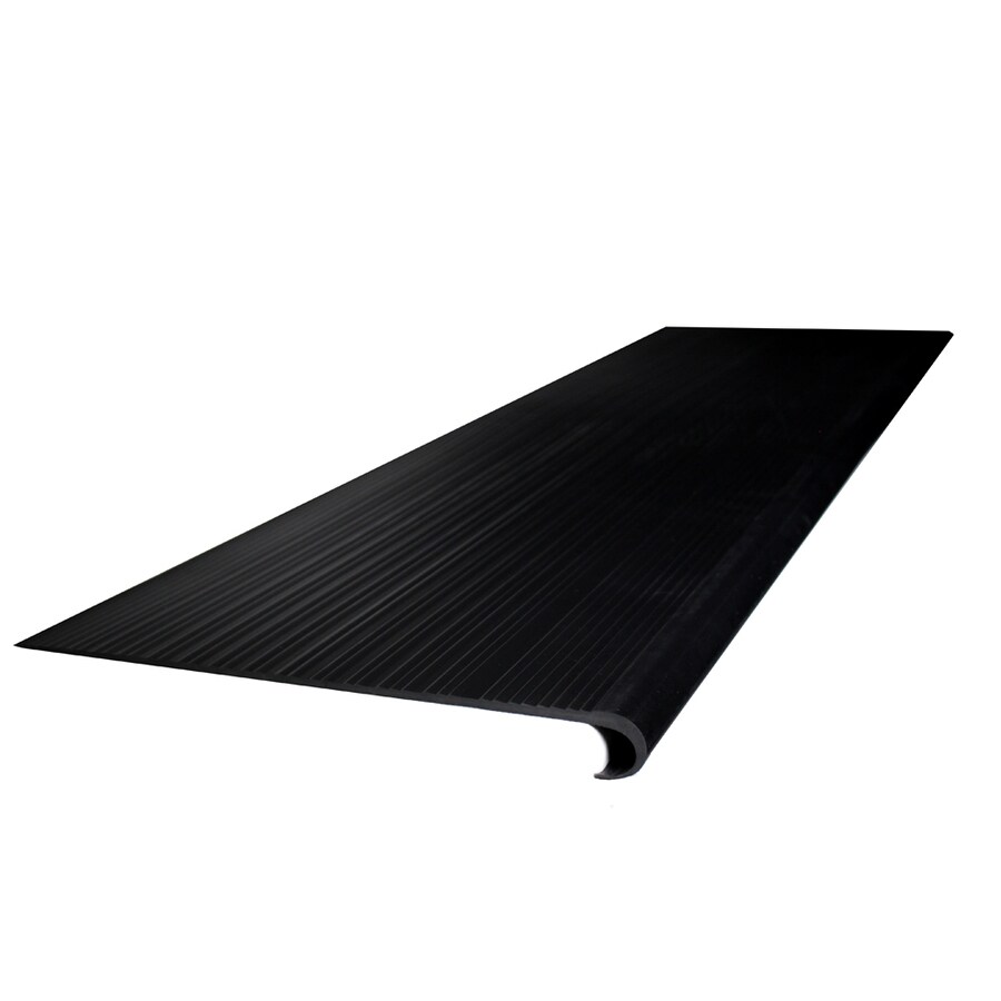 Flexco Vinyl Stair Tread 72-in Black Dahlia Vinyl Stair Stringers in ...
