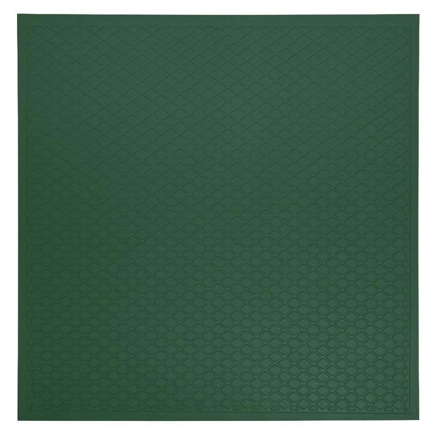 FLEXCO Rubber Tile 24-in x 24-in Polo Green Glue (Adhesive) Vinyl Tile ...