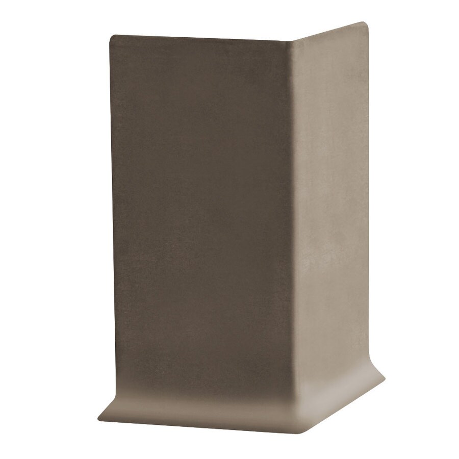 FLEXCO 30-Pack 2.5-in W x 0.25-ft L Bark Vinyl Outside Corner Wall Base ...