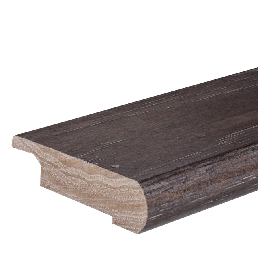 FLEXCO Solid Wood Stair Nose 2.75-in x 78-in Smokeyfield Prefinished ...