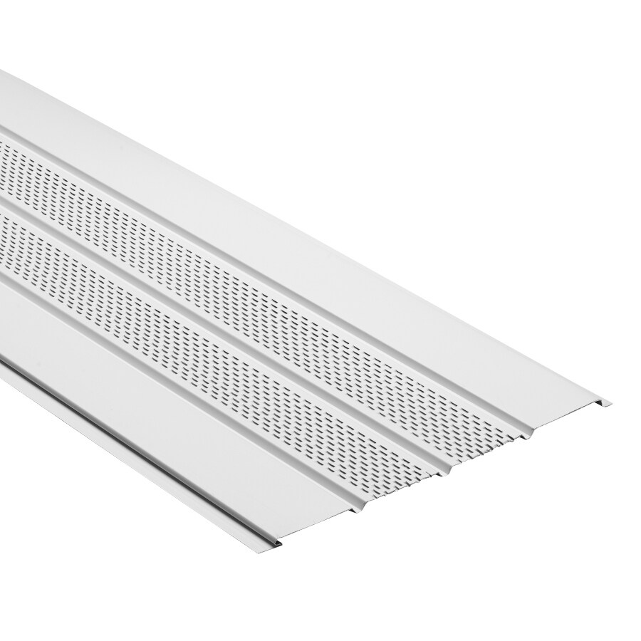 Durabuilt 16-in x 144-in 141 White Aluminum Vented Soffit at Lowes.com