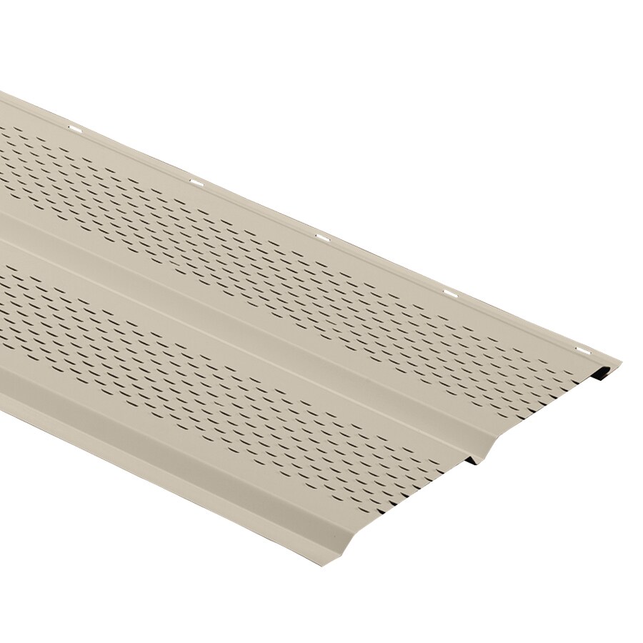 Durabuilt 12-in x 144-in 130 White Smooth Aluminum Solid soffit Soffit ...