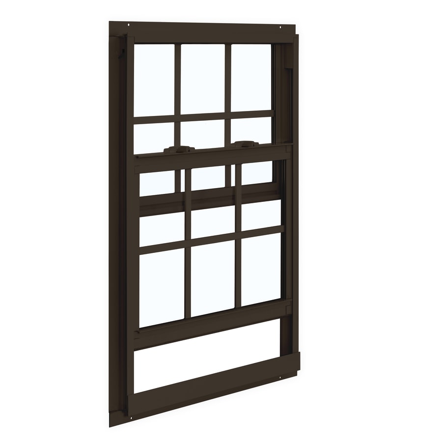 ReliaBilt 85 Aluminum New Construction Bronze Exterior Single Hung ...