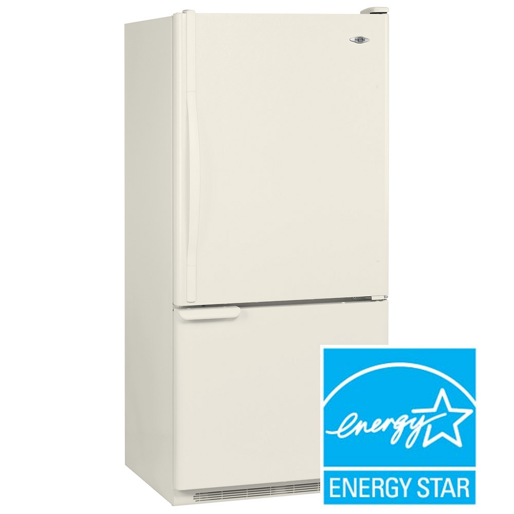 MaytagÂ® 18.6 Cu. Ft. PerformaÂ® Bottom Mount Refrigerator (Color ...
