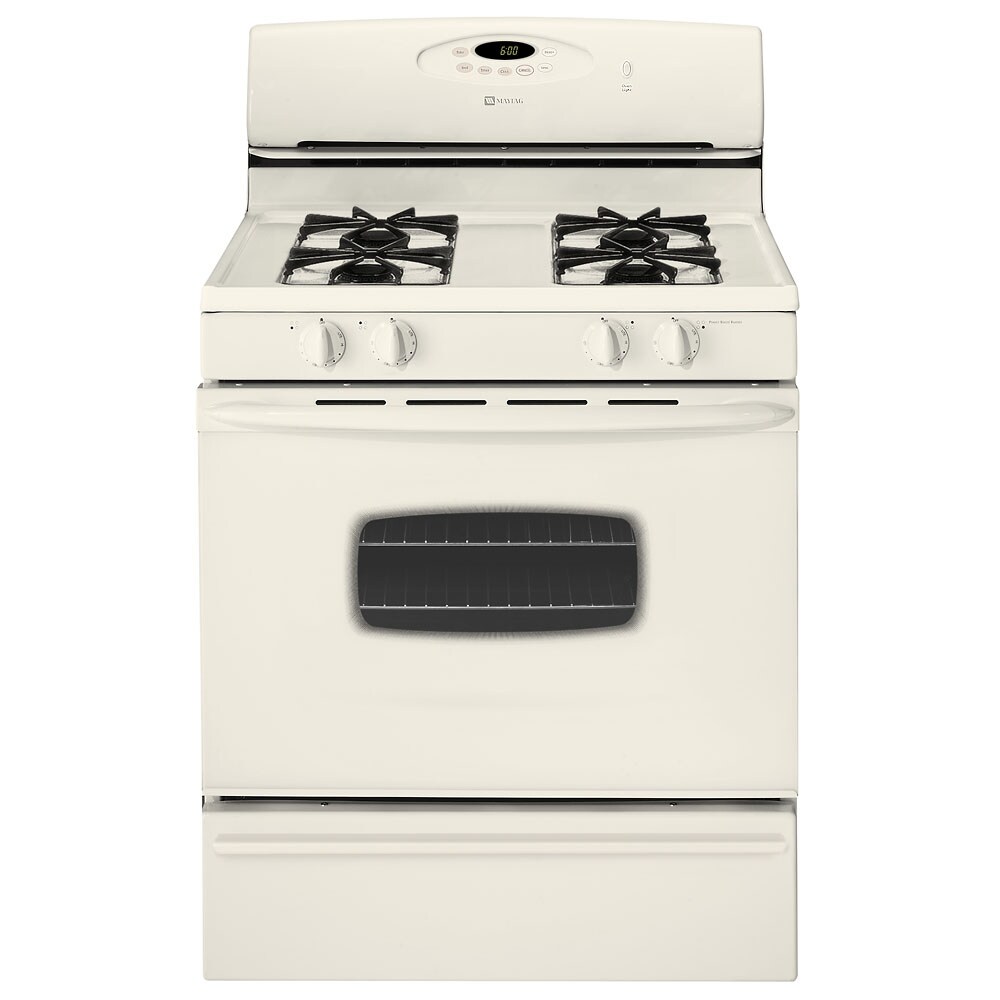 MaytagÂ® 30-Inch Freestanding Gas Range (Color: Bisque) at Lowes.com