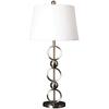 StyleCraft Home Collection 30.5-in Brushed Steel 3-Way Table Lamp with ...