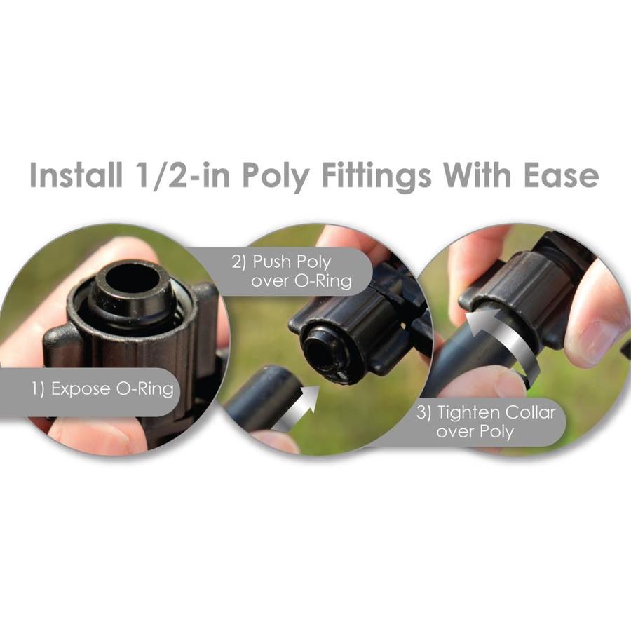 Mister Landscaper 1/2-In Polypropylene Barb-Locking Collar Drip ...
