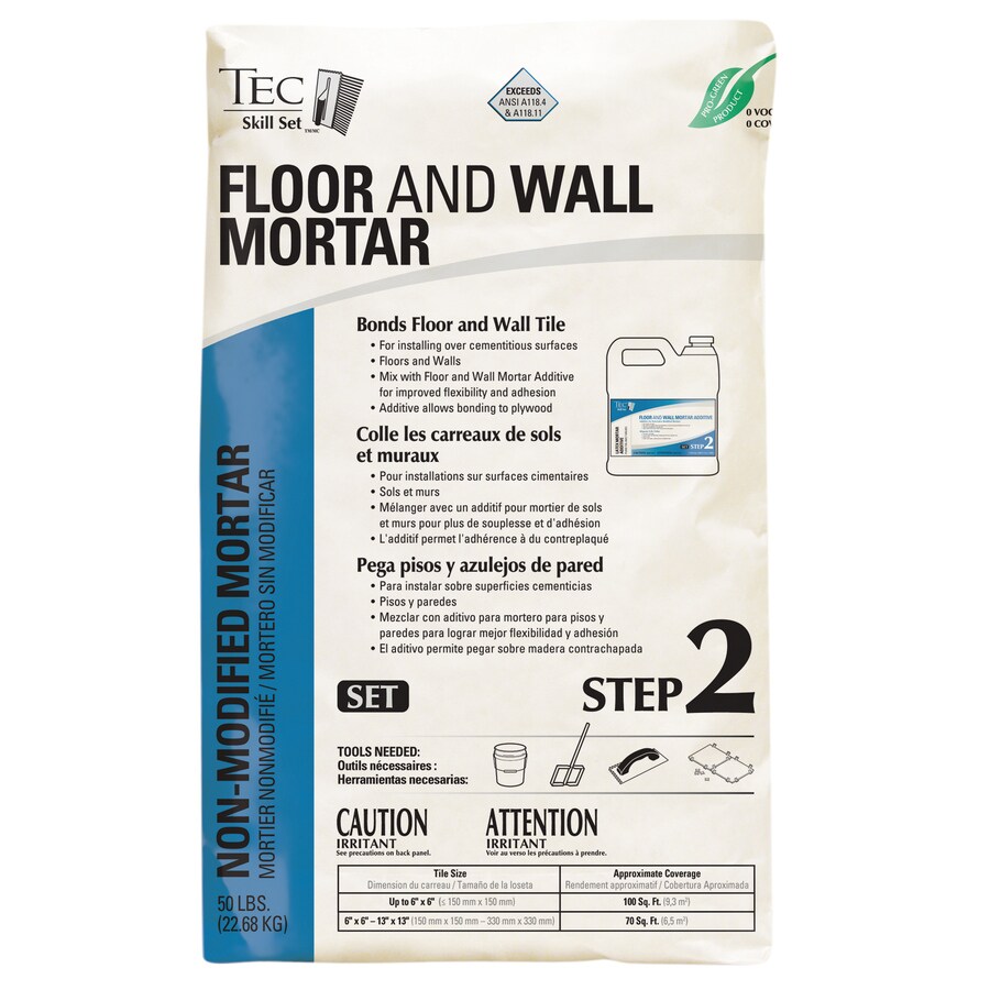 TEC 50-lb White Powder Dry-Thinset Mortar at Lowes.com