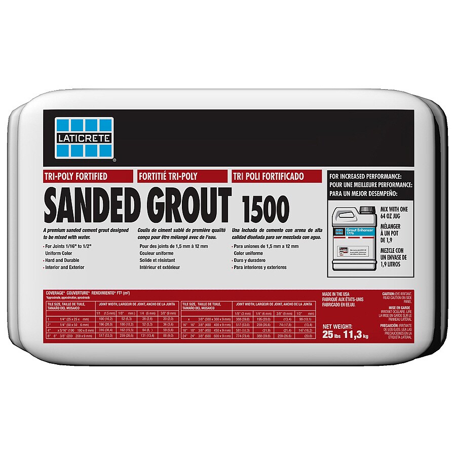 LATICRETE NR DRP 25LB SAND GROUT PF1561 PRC at Lowes.com