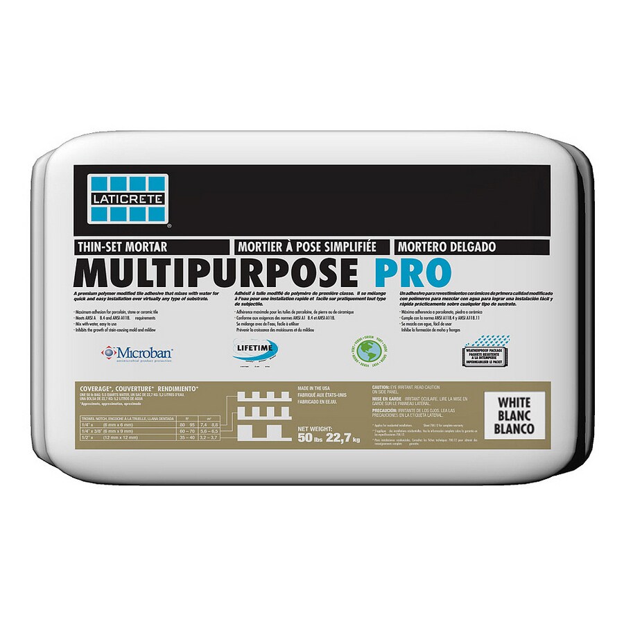 LATICRETE 50 lbs White Powder Polymer-Modified Mortar at Lowes.com