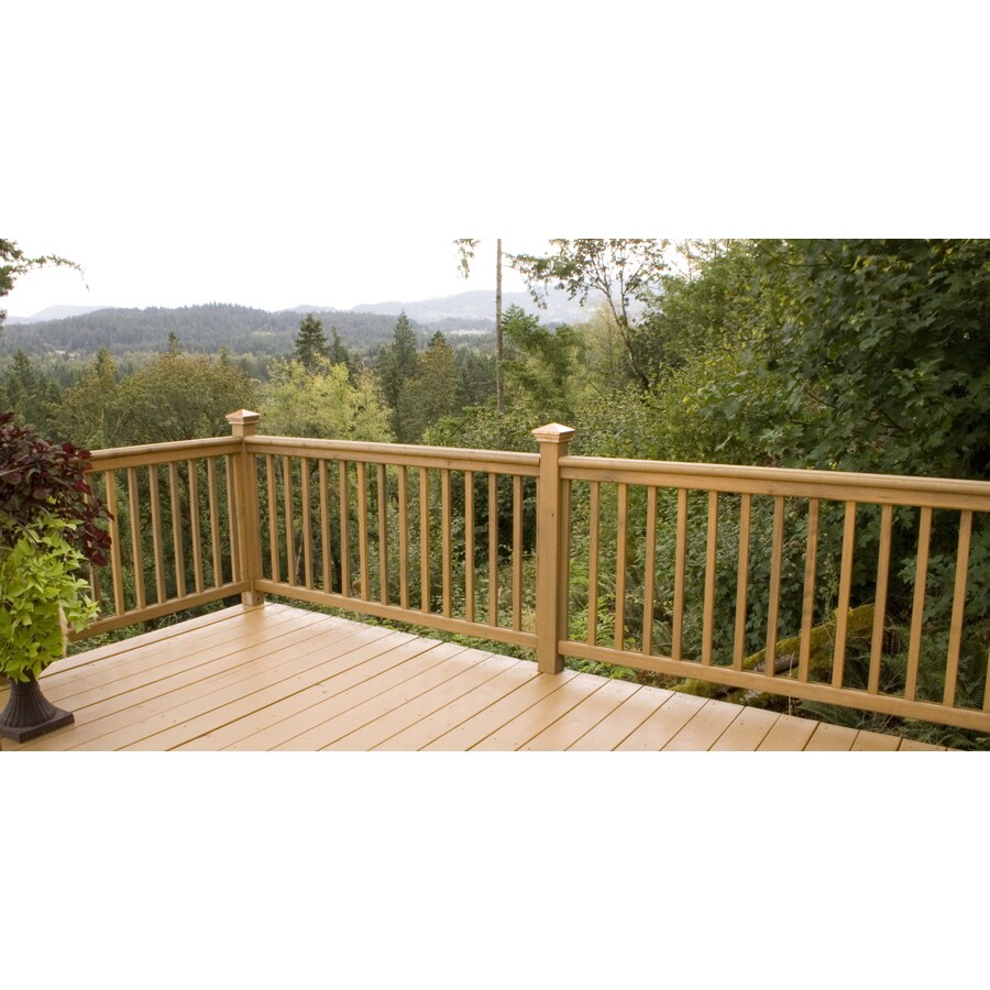 InstaRail Natural Western Cedar Wood Deck Balusters Included in the ...
