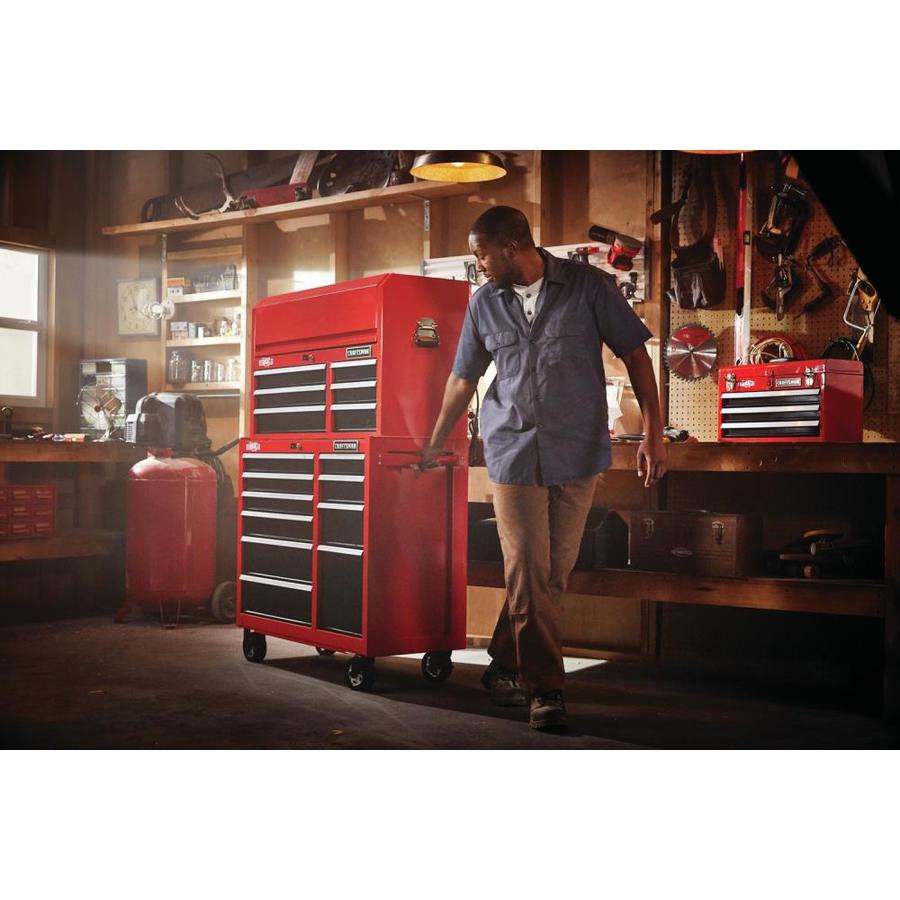 CRAFTSMAN 2000 Series 41-in W x 37.5-in H 10-Drawer Steel Rolling Tool ...