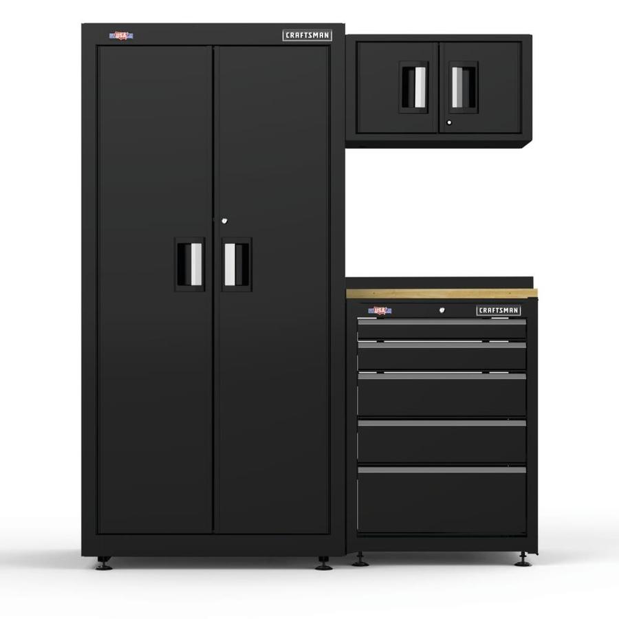 CRAFTSMAN 63-in Wide, 4-Piece Suite with Drawer Storage Garage Storage ...