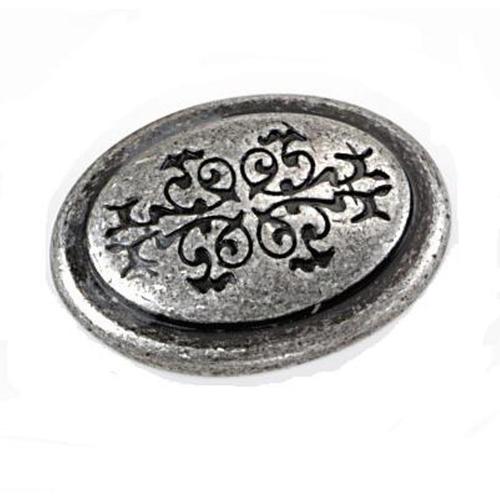 Laurey 1.38-in Antique Silver Oval Modern Cabinet Knob in the Cabinet Knobs department at Lowes.com