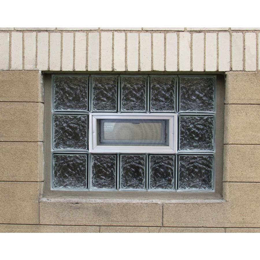 REDI2SET Ice Glass 34.75-in x 36.75-in Frameless Replacement Glass ...