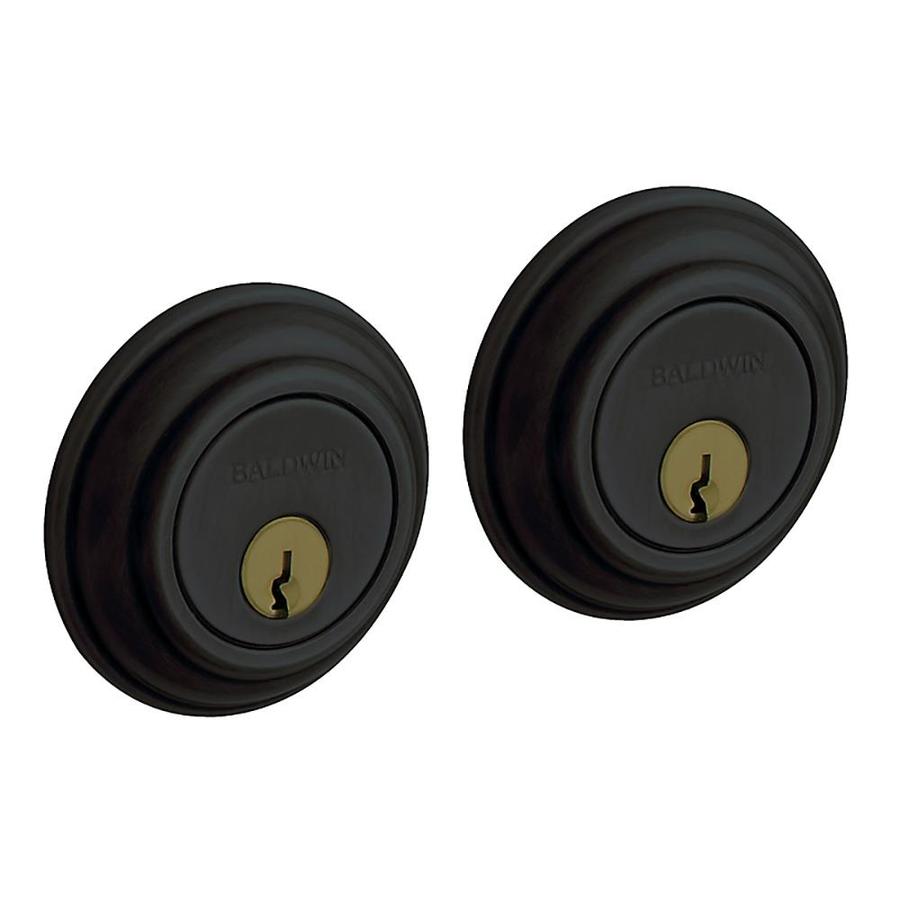 BALDWIN Traditional Satin Black Residential Double-Cylinder Deadbolt at ...