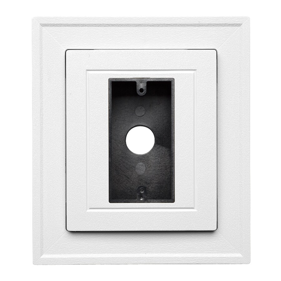 Durabuilt 8-1/4" x 8-1/4" White/Pebble Electrical Block Kit at Lowes.com