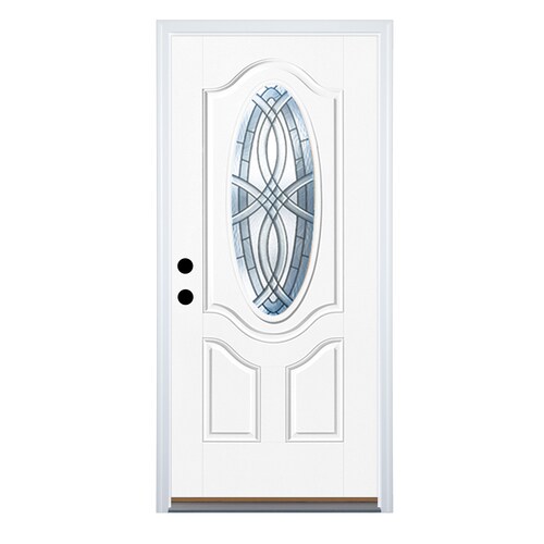 Therma-Tru Benchmark Doors TerraCourt 2-Panel Insulating Core Oval Lite ...