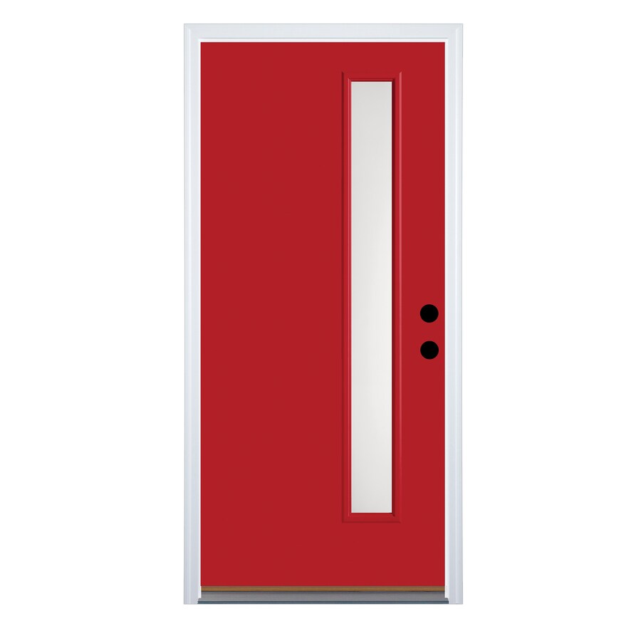 Therma-Tru Satin Etch Pulse Lite Privacy Glass Left-Hand Inswing Ruby ...