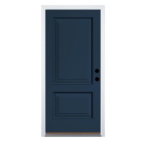 Therma-Tru Right-Hand Outswing Indigo Painted Fiberglass Prehung Entry ...