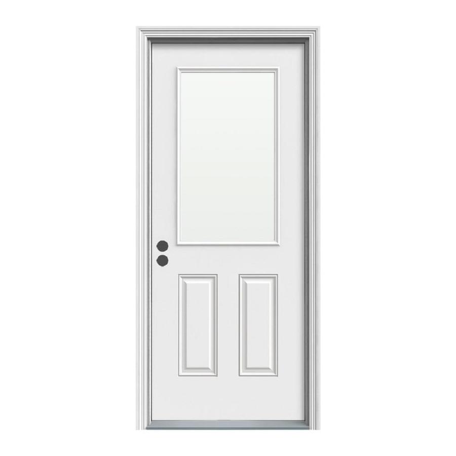 Therma-Tru Benchmark Doors Half Lite Clear Glass Right-Hand Inswing ...