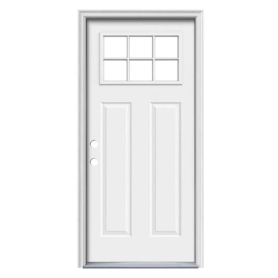 Therma-Tru Benchmark Doors Craftsman Simulated Divided Light Right-Hand ...