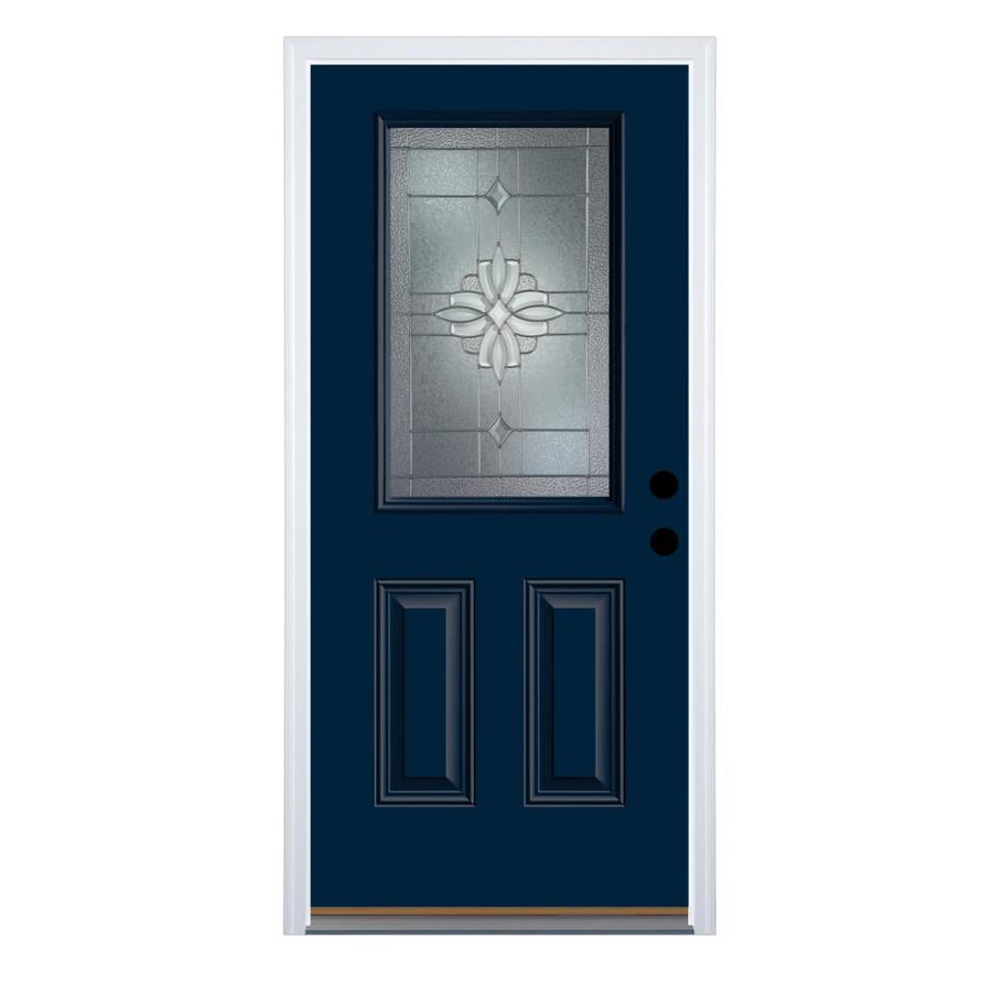 Therma-Tru Benchmark Doors Laurel 32-in x 80-in Steel Half Lite Left ...