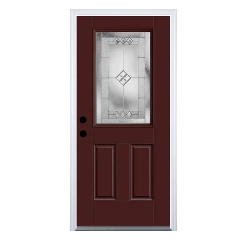 Therma-Tru Benchmark Doors Parson Half Lite Decorative Glass Right-Hand ...