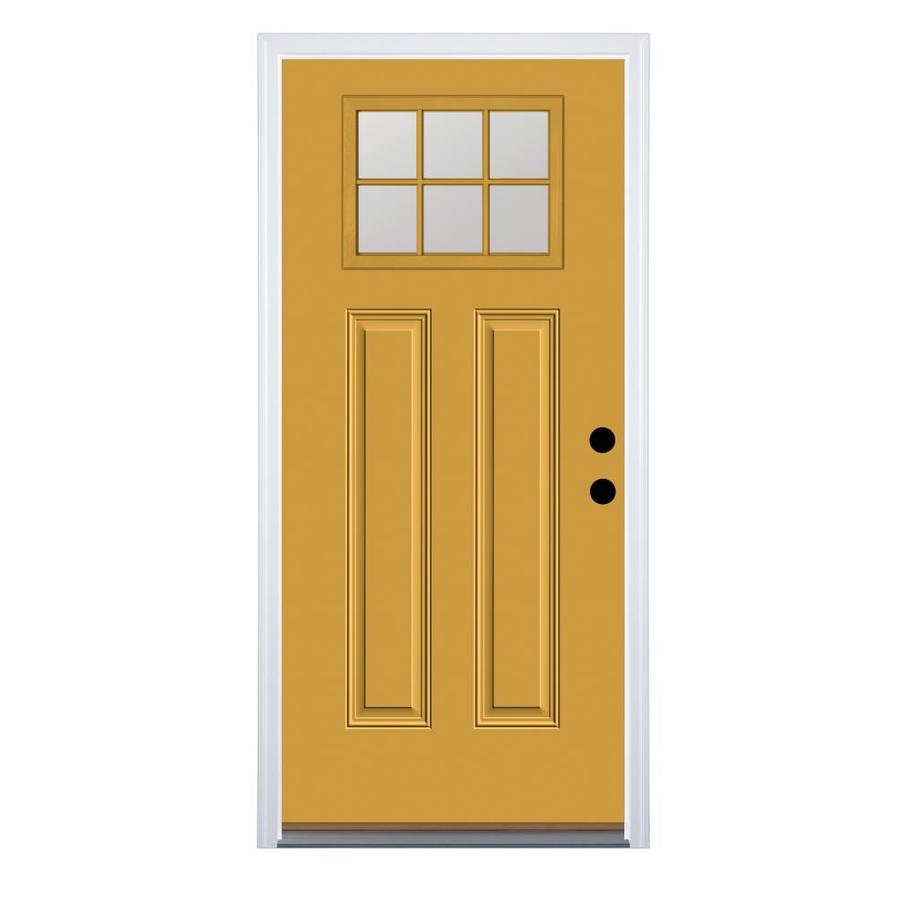 Therma-Tru Benchmark Doors Craftsman Simulated Divided Light Left-Hand ...