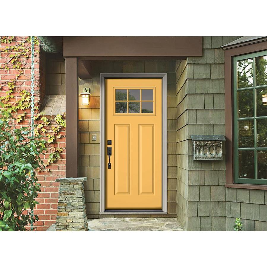 Therma-Tru Benchmark Doors 32-in x 80-in Steel Craftsman Left-Hand ...