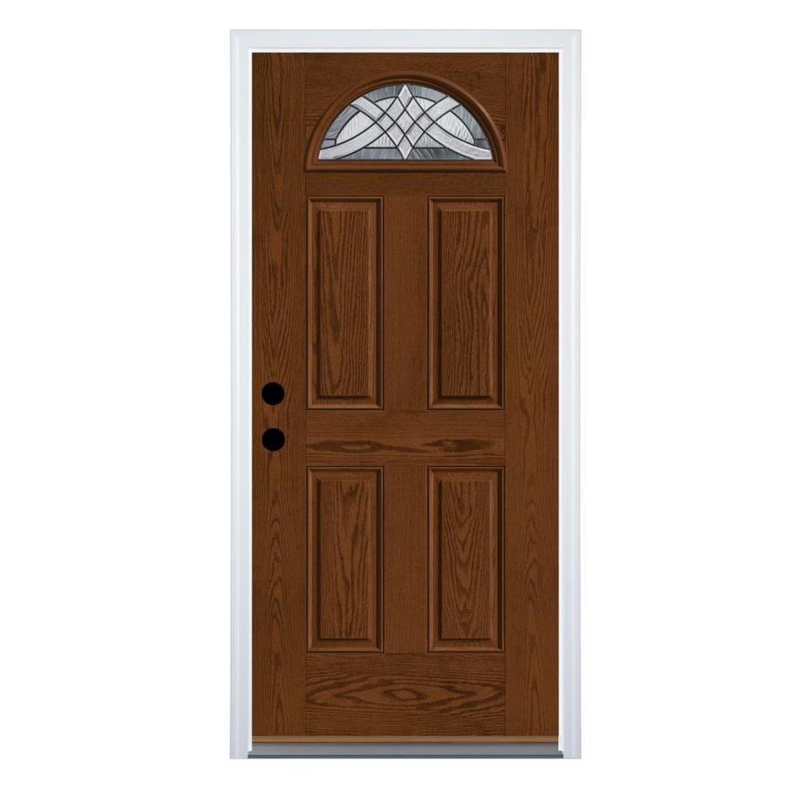 Therma-Tru Benchmark Doors Terracourt 1/4 Lite Decorative Glass Right ...