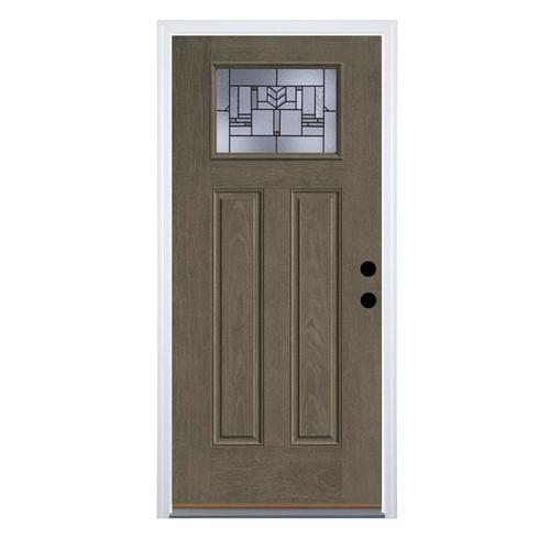 Therma-Tru Benchmark Doors Leighton 32-in x 80-in Fiberglass Craftsman ...