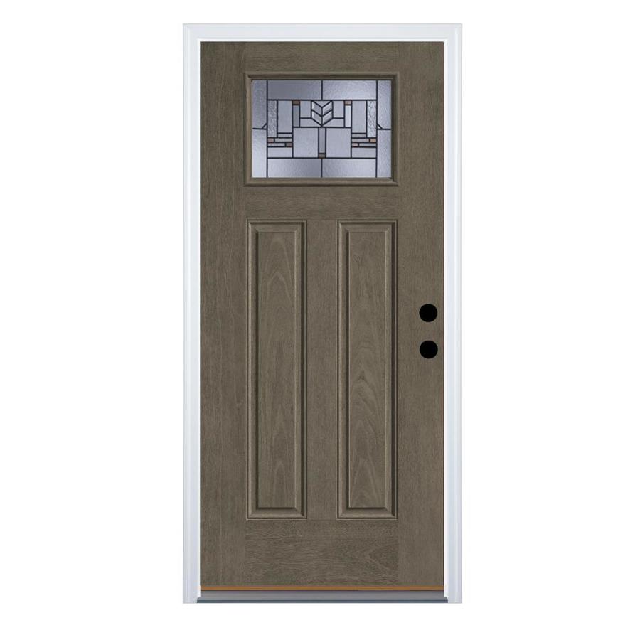 Therma-Tru Benchmark Doors Leighton Craftsman Decorative Glass Left ...