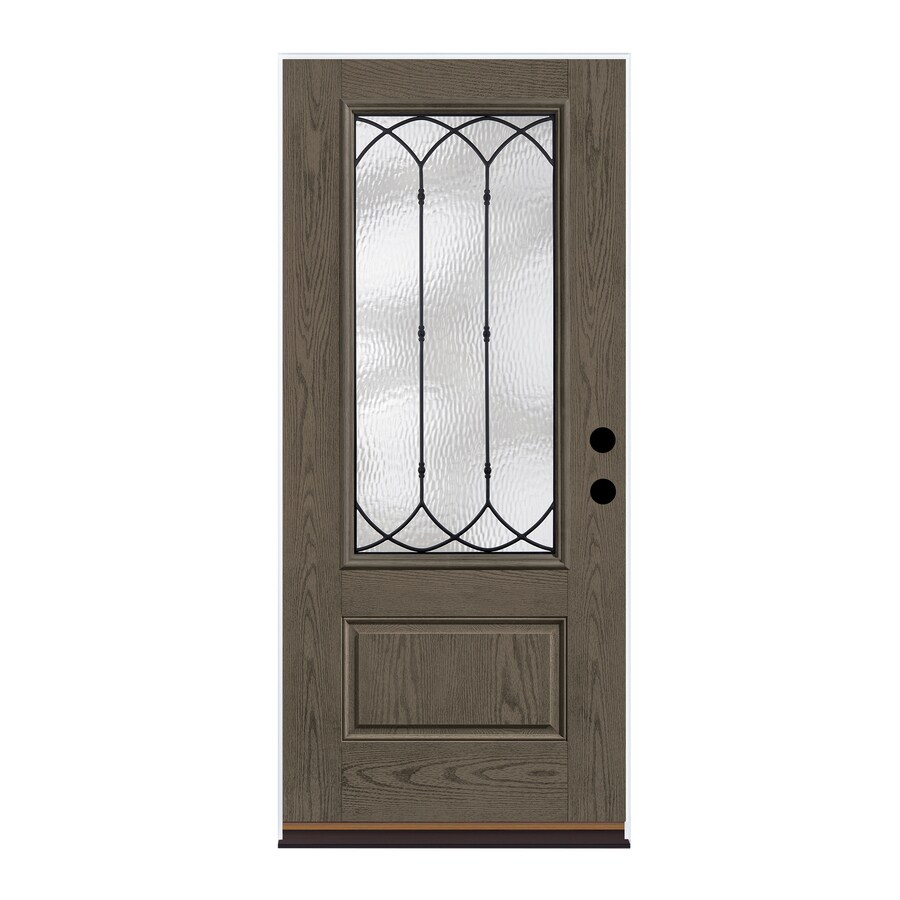 Therma-Tru Benchmark Doors Montebello 36-in x 80-in Fiberglass 3/4 Lite ...