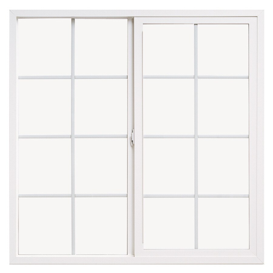 Pella 72X36 ThermaStar by Pella Sliding Window Vinyl 10 Series Grid Low ...
