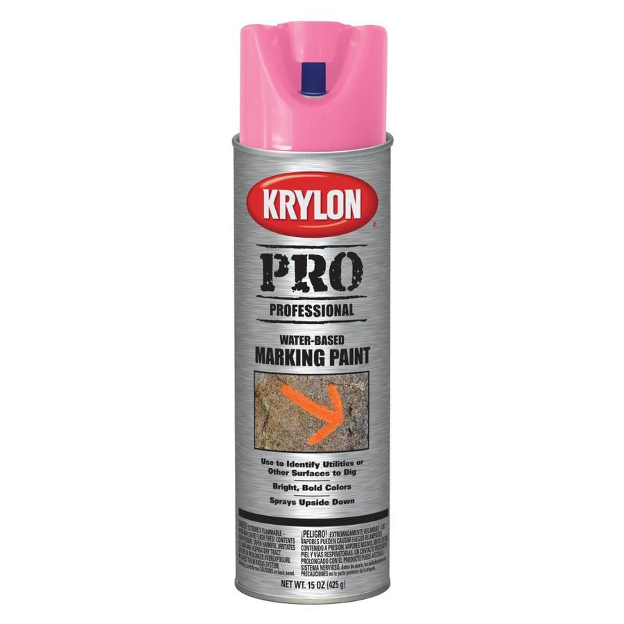 Krylon Satin Fluorescent Hot Pink Fluorescent Spray Paint (NET WT. 15 ...