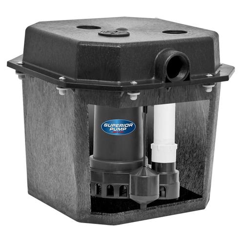 Superior Pump Remote 0.33-HP 120-Volt Thermoplastic Submersible Sump ...