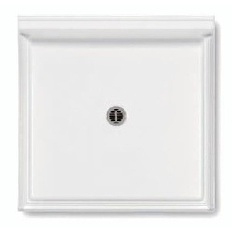 A2 White Fiberglass/Plastic Composite Shower Base 42-in W x 42-in L ...