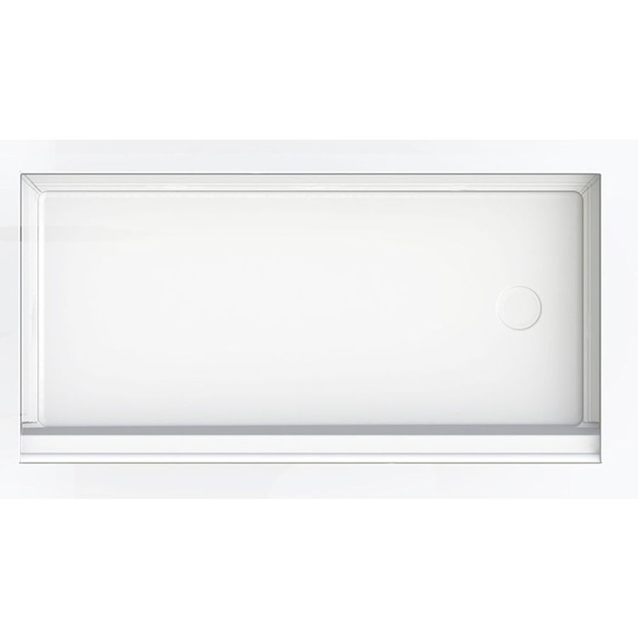 A2 White Fiberglass/Plastic Composite Shower Base 30-in W x 60-in L ...