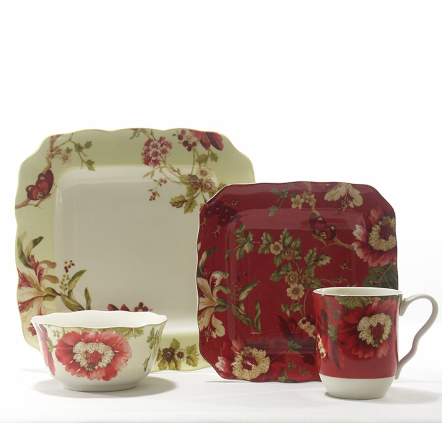 222 Fifth 16-Piece Multiple Colors/Finishes Dinnerware in the ...