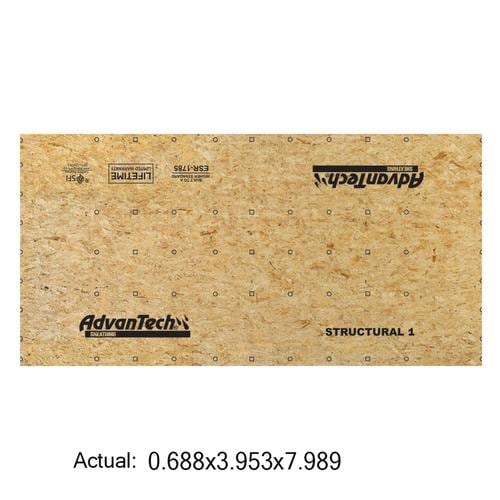 AdvanTech Sheathing 5/8 CAT PS2-10 OSB Sheathing, Application as 4 x 8 ...