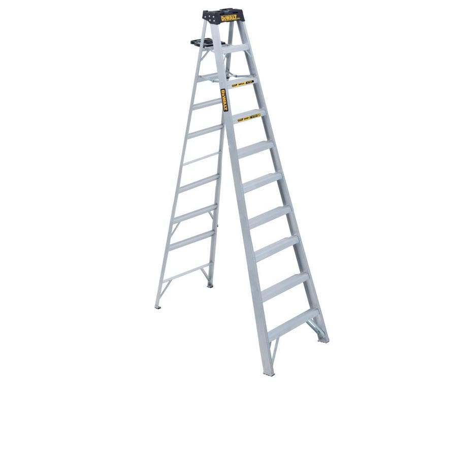 DEWALT DXL2010 10-ft Aluminum Type 1A - 300 lbs. Capacity Step Ladder ...