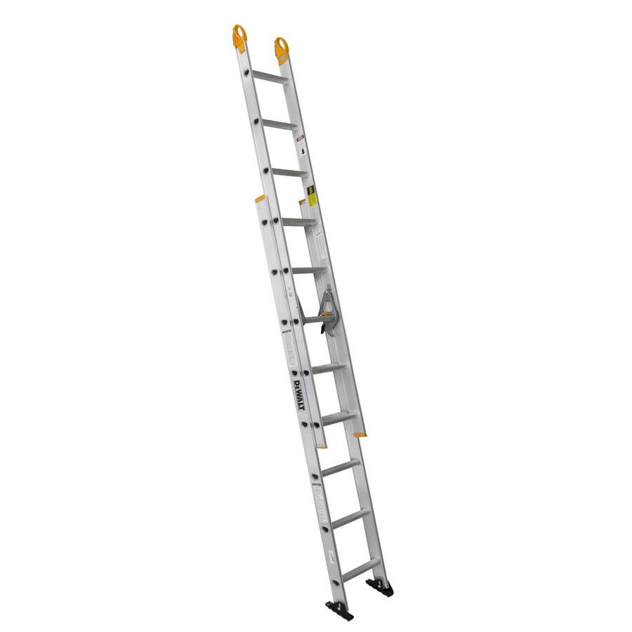 DEWALT 16-ft Aluminum Type 2 - 225 lbs. Extension Ladder at Lowes.com