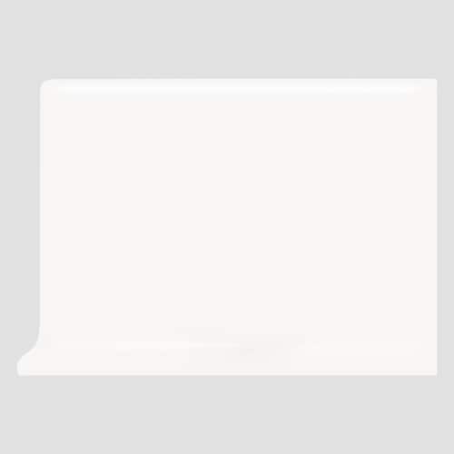 American Olean Matte Designer White Ceramic Cove Base Tile (Common: 4 ...