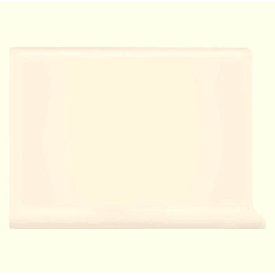 American Olean Bright Snow Mist Ceramic Cove Base Tile (Common: 4-in x ...