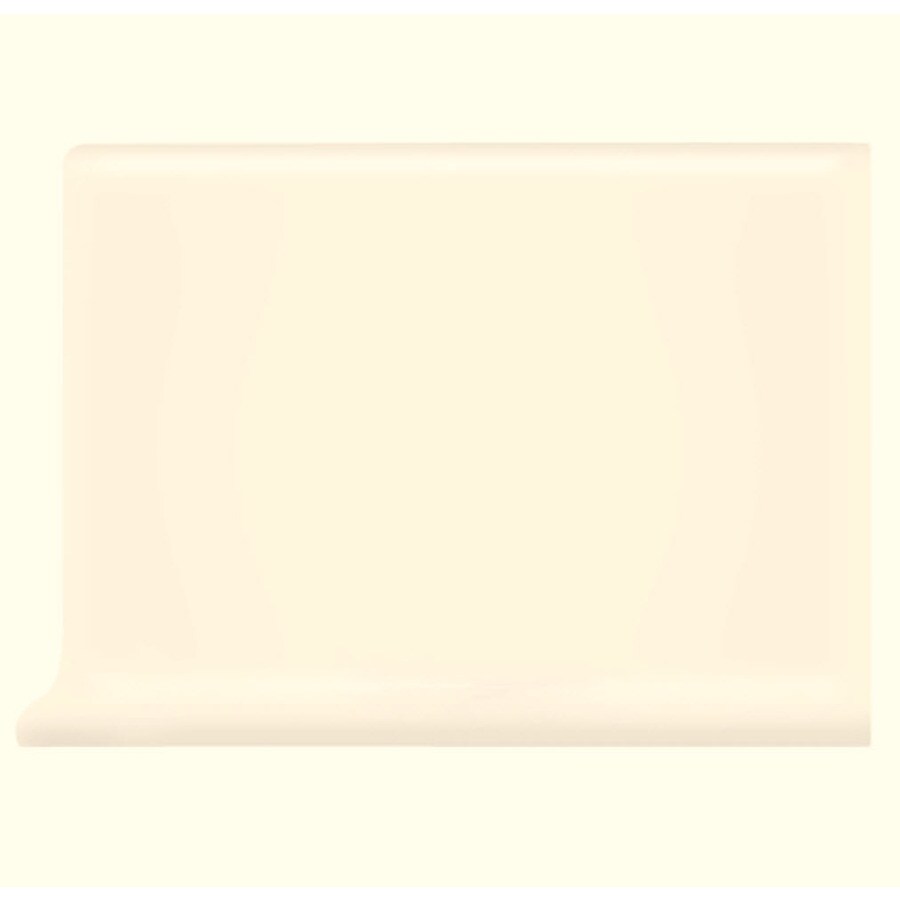 American Olean Bright Snow Mist Ceramic Cove Base Tile (Common: 4-in x ...