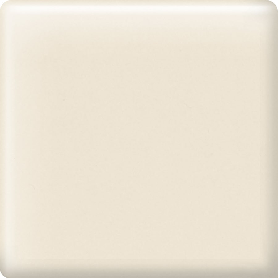American Olean Bright Almond Ceramic Mud Cap Corner Tile (Common: 2-in ...