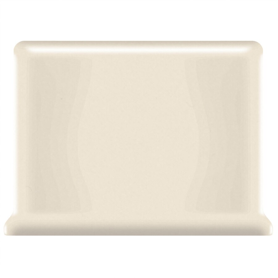 American Olean Bright Almond Ceramic Cove Base Tile (Common: 4-in x 6 ...