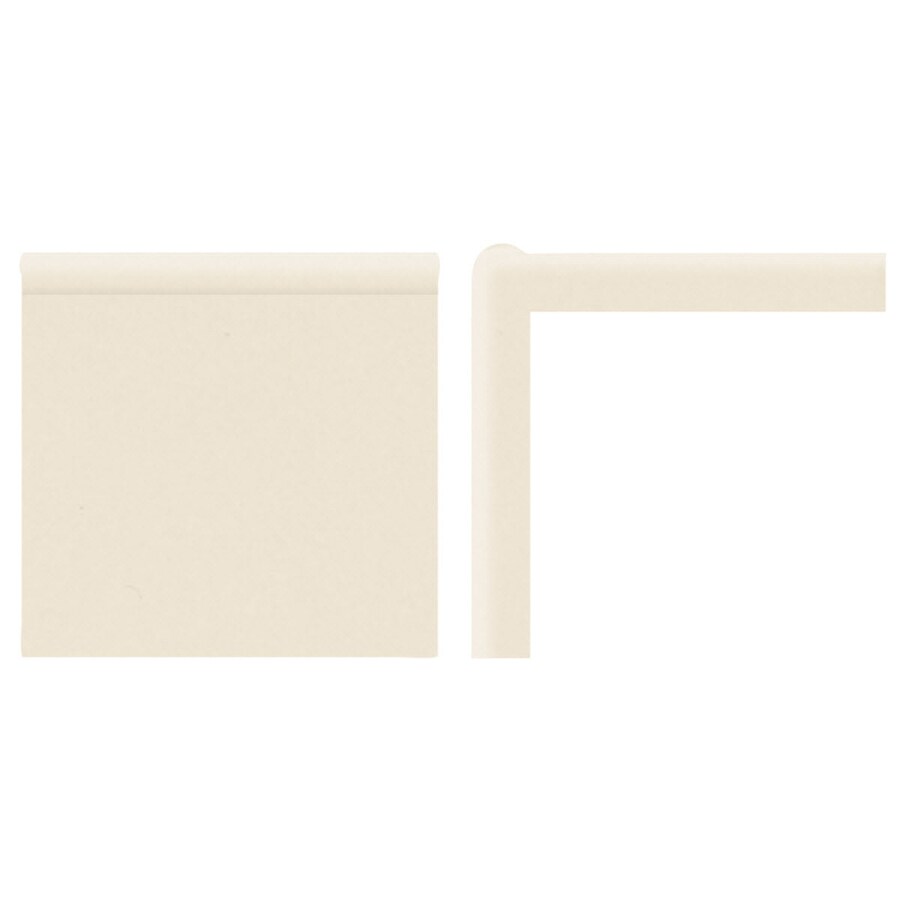 American Olean Bright Almond Ceramic Mud Cap Tile (Common: 2-in x 6-in ...