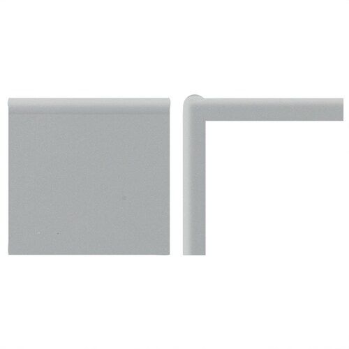 American Olean Bright Light Smoke Ceramic Mud Cap Corner Tile (Common ...